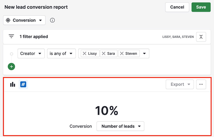 Insights reports: lead conversion - Knowledge Base | Pipedrive